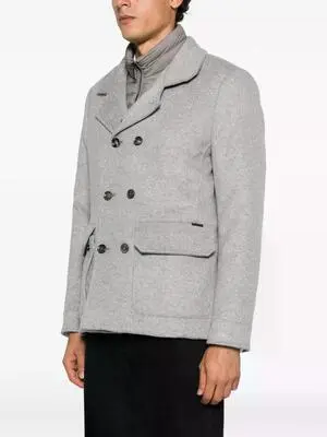 MOORER Double-breasted Notched-lapel Jacket