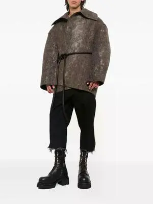 Rick Owens Dracucollar Felted Jacket