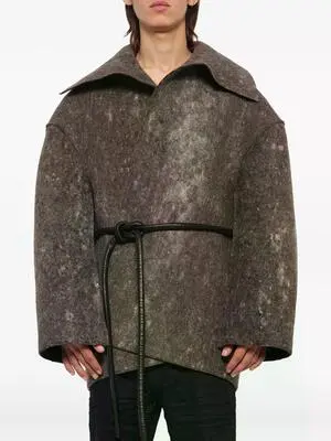 Rick Owens Dracucollar Felted Jacket