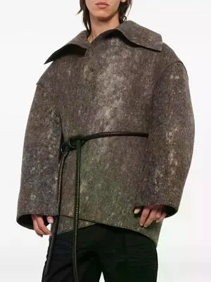 Rick Owens Dracucollar Felted Jacket