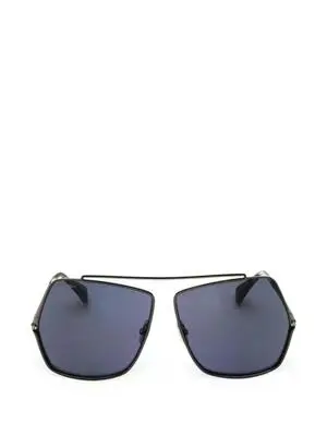 Max Mara Oversized Geometric-frame Sunglasses - Grey