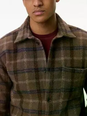 LES DEUX Caribou Check-pattern Button-up Jacket