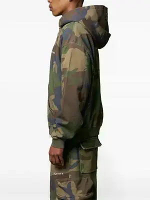 MLVINCE Classic Camouflage-print Logo-print Hoodie