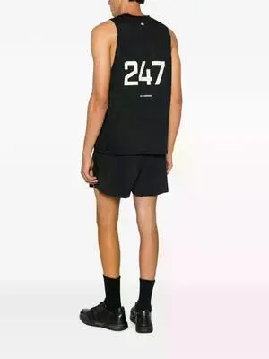 REPRESENT 247 Mesh-panel Tank Top - Black