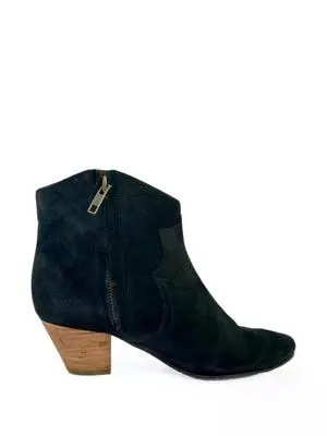 ISABEL MARANT VINTAGE Dicker Suede Ankle Boots - Black
