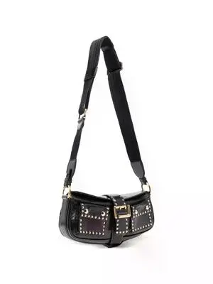 LANCEL Multipocket Studded Leather Shoulder Bag