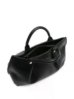 ERMANNO FIRENZE Logo-plaque Grained-leather Tote Bag