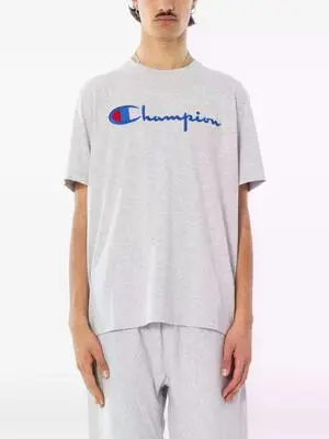 Champion Logo-embroidered T-shirt - Grey