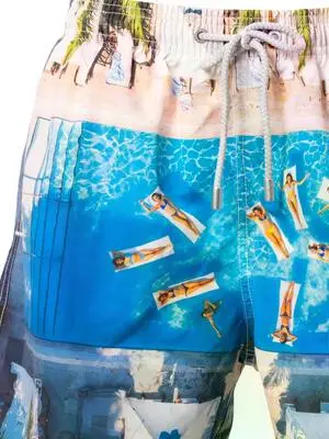 MC2 SAINT BARTH Gustavia Graphic-print Swim Shorts