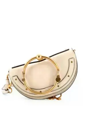 Chloé Nile Leather Mini Crossbody Bag - Neutrals
