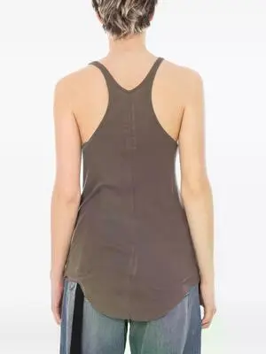 Rick Owens Racer-back Curved-hem Tank Top