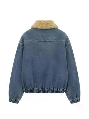 Miu Miu Shearling-collar Denim Jacket