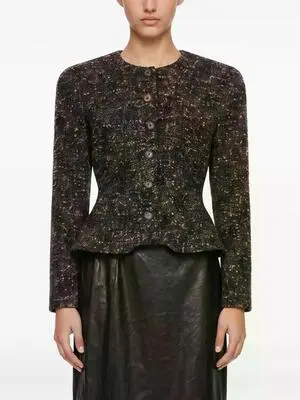 Magda Butrym Bouclé Peplum Blazer