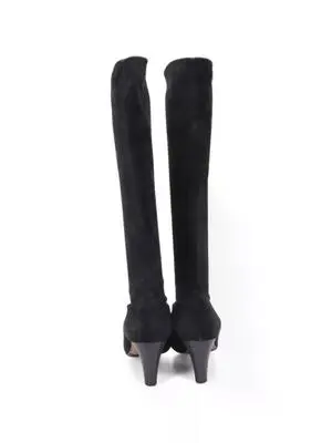 Manolo Blahnik Pointed-toe Knee-high Boots