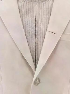 Eleventy Ribbed-knit Panelled Jacket