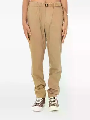 WHITE SAND Belted Tapered Trousers