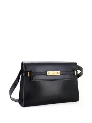 Saint Laurent Manhattan Leather Medium Shoulder Bag - Black
