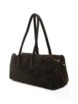 MARC ELLIS Bilbao Suede Leopard-print Charm Shoulder Bag - Brown