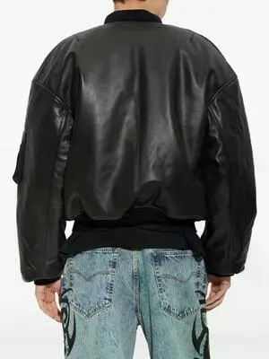 Vetements Leather Bomber Jacket