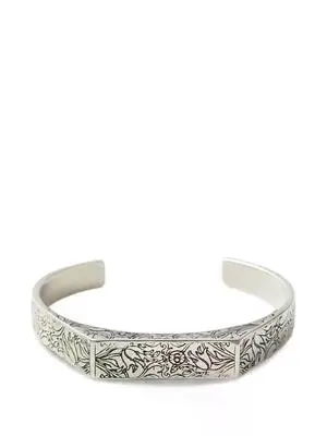 MAISON MARGIELA Erored Floral-motif Bracelet - Silver