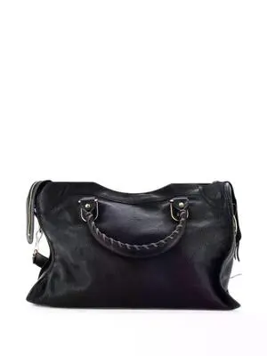 Balenciaga City Classic Metallic Edge Bag Leather Medium Satchel