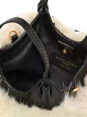 GIANNI CHIARINI Small Dua Faux-fur Trim Tote Bag