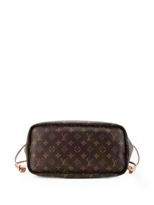 LOUIS VUITTON Neverfull Bandouliere Inside Out Monogram Canvas And Textile Mm Tote Bag - Brown