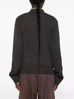 LISA YANG Danni V-neck Patch-pocket Cardigan - Grey