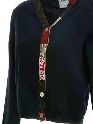 BARRIE Floral-intarsia V-neck Cardigan