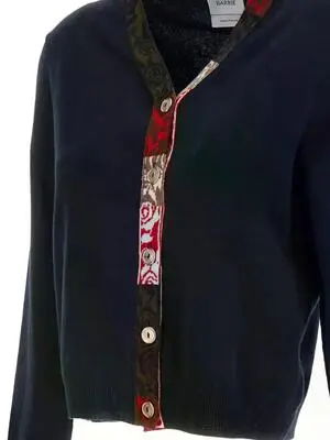 BARRIE Floral-intarsia V-neck Cardigan