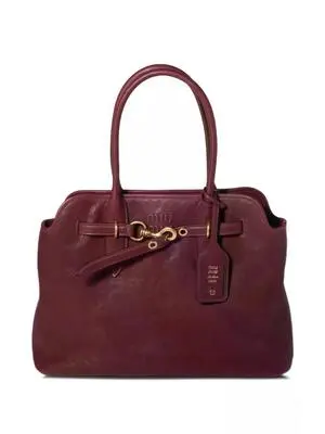 Miu Miu Aventure Nappa Leather Bag - Red