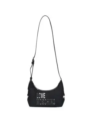 Moschino Logo-plaque Shoulder Bag - Black