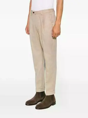 DEVORE INCIPIT Pleated Wool Trousers - Neutrals