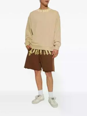 Palm Angels Logo-print Sweatshirt - Neutrals