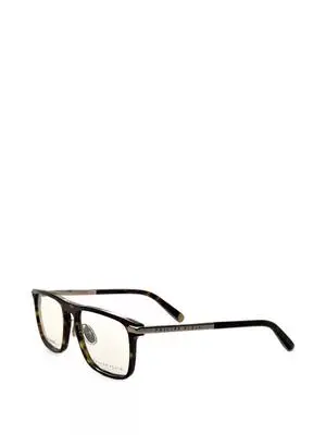 Philipp Plein Tortoiseshell-effect Square-frame Glasses - Black