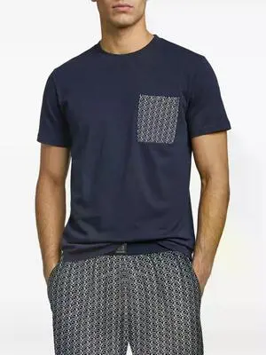 Karl Lagerfeld Ikon Long Pajama Set - Blue