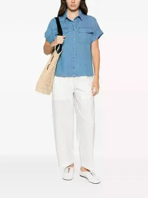 Maison123 Short-sleeve Denim Shirt