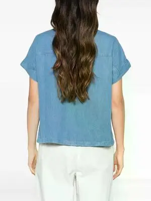 Maison123 Short-sleeve Denim Shirt