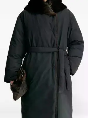 Loulou De Saison Darcy Shawl-collar Double-breasted Down Coat - Black