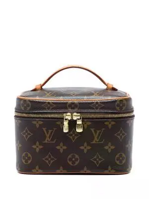 LOUIS VUITTON 2019 Monogram Nice Mini Case Vanity Bag - Brown