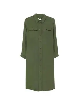 MAISON123 Button-up Midi Dress - Green