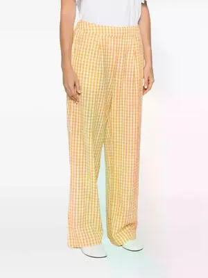 Maison123 Theodore Check Trousers - Yellow