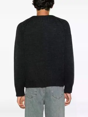 Our Legacy Shore Henley Button-placket Raglan-sleeve Sweater