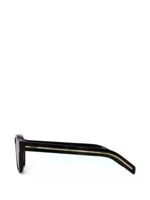 Prada Sunglasses With Iconic Metal Plaque - Black