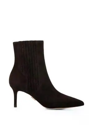 Veronica Beard Lisa Suede Pointed-toe Ankle Boots - Brown