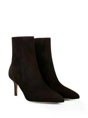 Veronica Beard Lisa Suede Pointed-toe Ankle Boots