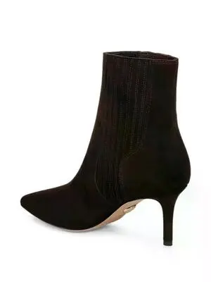 Veronica Beard Lisa Suede Pointed-toe Ankle Boots