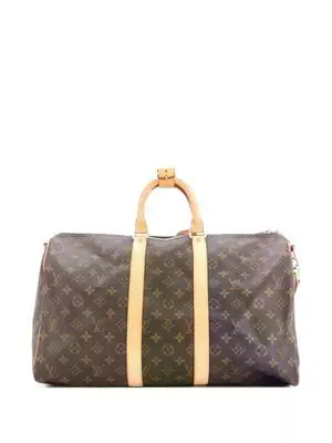 LOUIS VUITTON Keepall Bandouliere Bag Monogram Canvas 45 Travel Bag - Brown