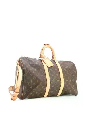 LOUIS VUITTON Keepall Bandouliere Bag Monogram Canvas 45 Travel Bag - Brown