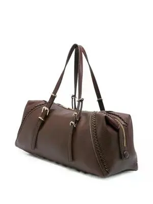 ERMANNO FIRENZE Large Braided-trim Tote Bag